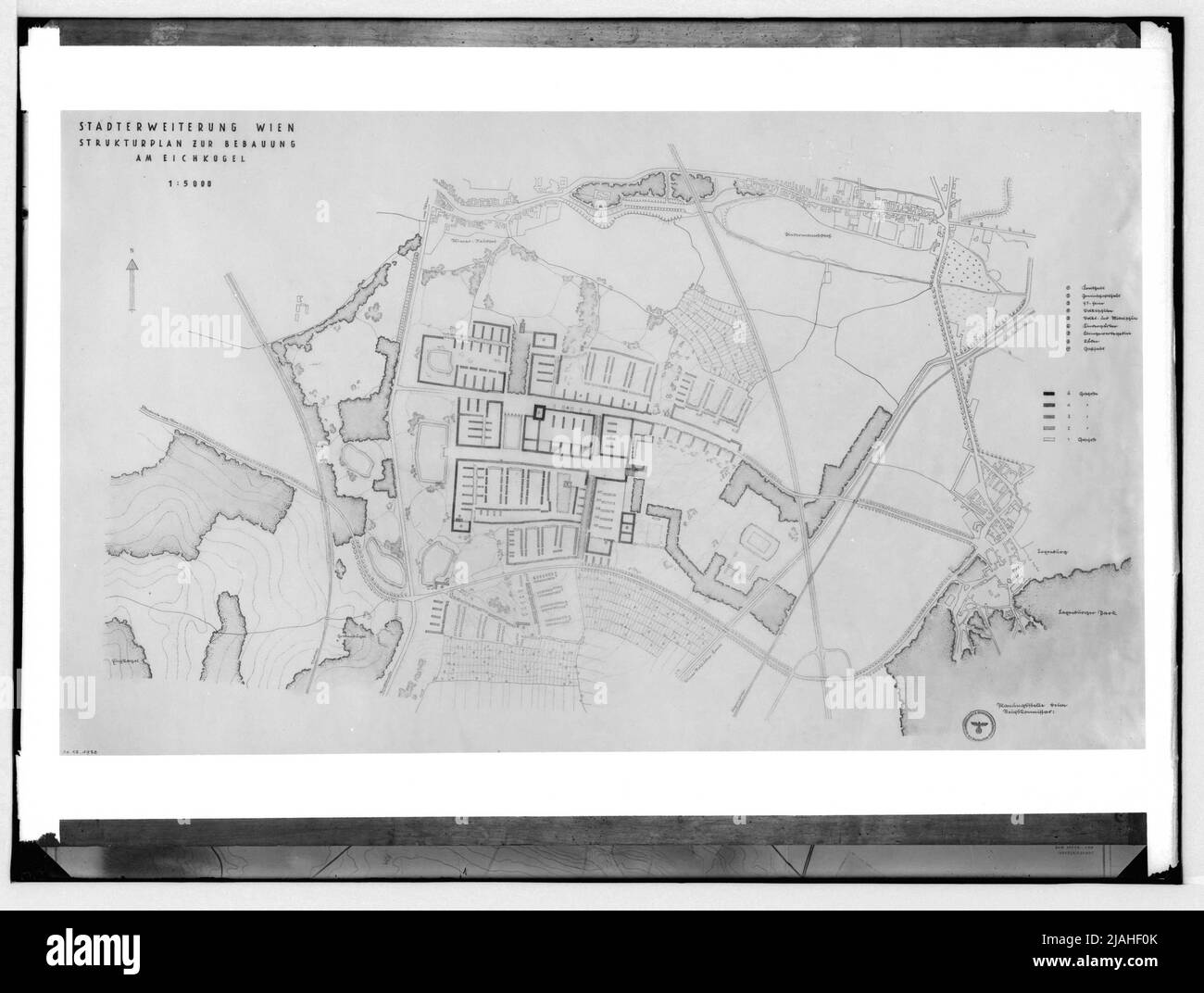 "Structural plan for development on the Eichkogel" (plan of the so ...