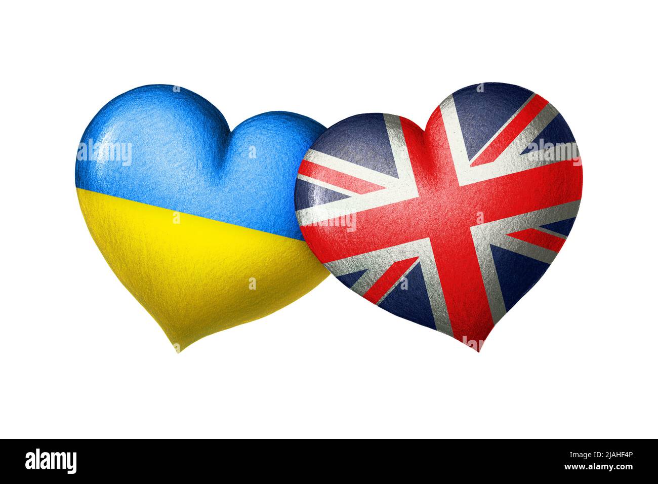 British and ukraine flags hi-res stock photography and images - Alamy