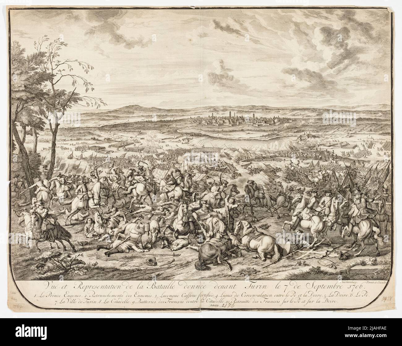 The Battle of Turin on September 7, 1706. Jan van Huchtenburgh (1647 ...