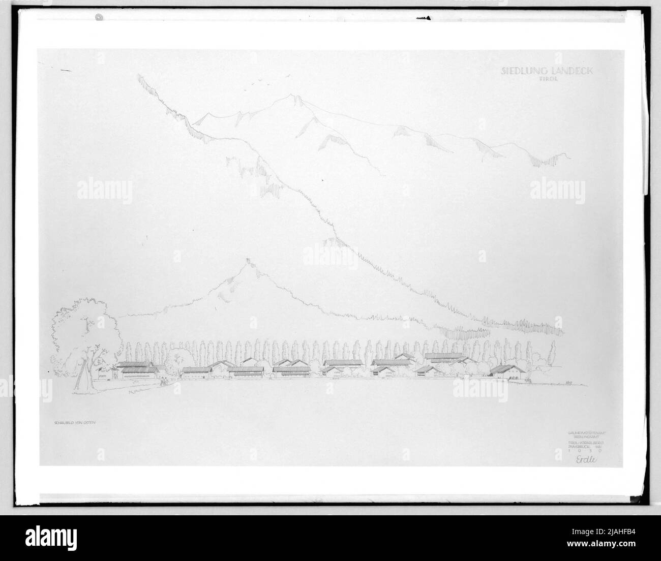 Drawing of the settlement Black and White Stock Photos & Images - Alamy