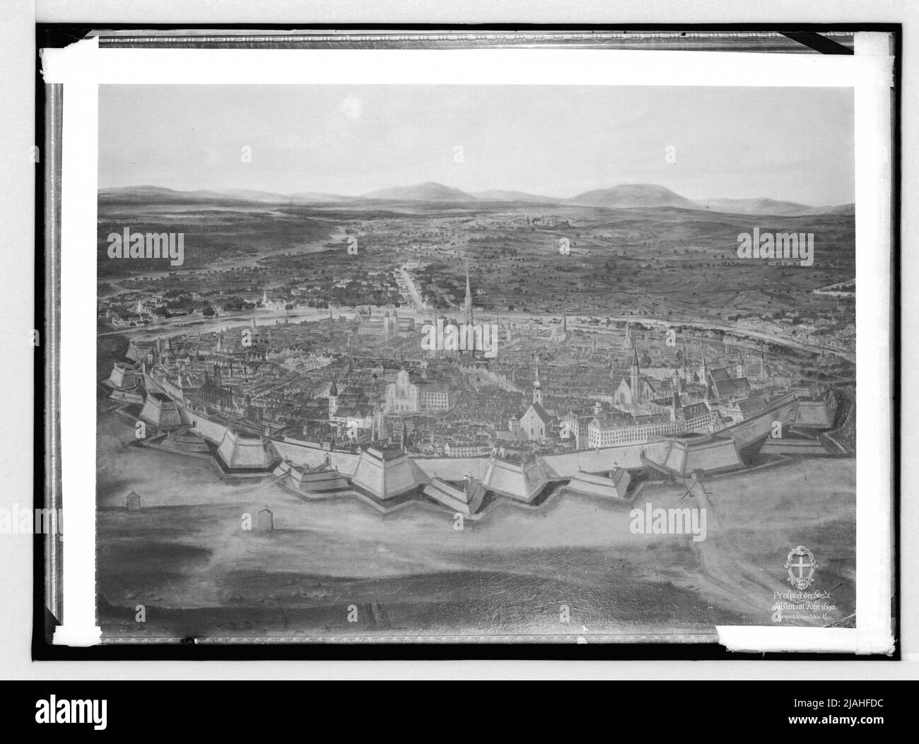 Panorama of the City of Vienna, 1690 (Inv.-No. 31806 Stock Photo - Alamy
