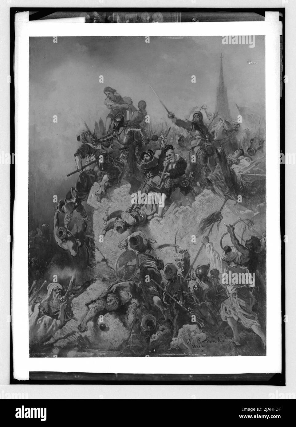 The storm on the Löwelbastei (Inv.no. 47125 Stock Photo - Alamy