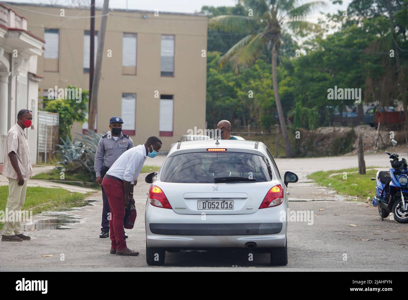 Cuban police car havana cuba hi-res stock photography and images - Alamy