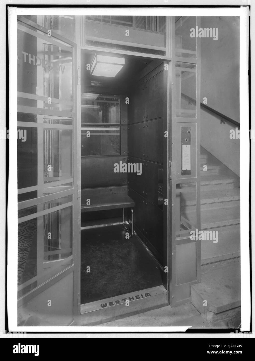 Residential and commercial building, 7th, Burggasse 122 a (?), Elevator ...