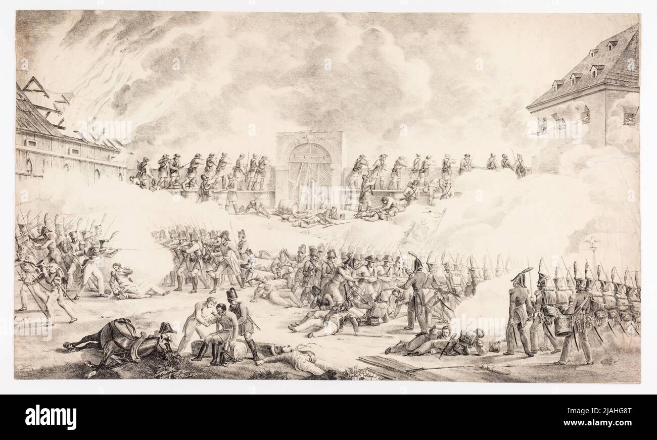 "Defense of the Meierhof Kis-Megyer during the Battle of Raab on June ...