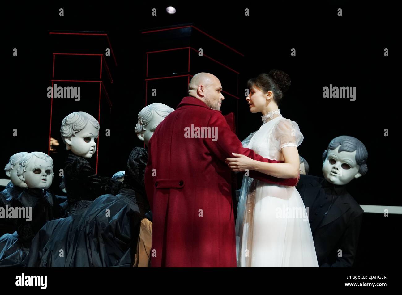 April 19, 2022. - Russia, Moscow. - Moscow Academic Satire Theatre ...