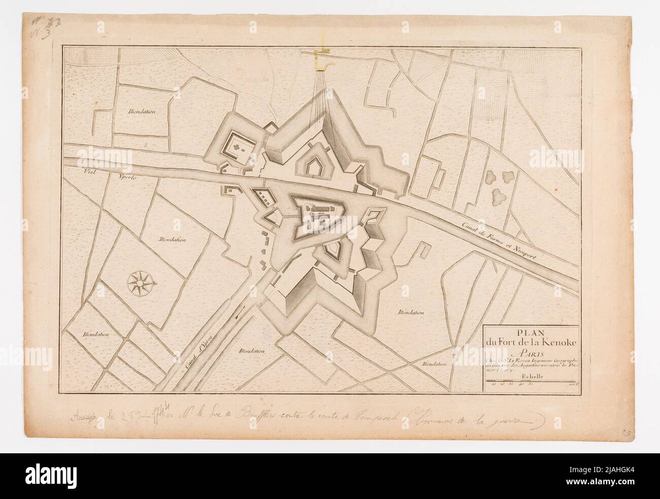 "Plan/du Fort de la Kenoke ...". Plan of the Kenoke fortress (Fort ...