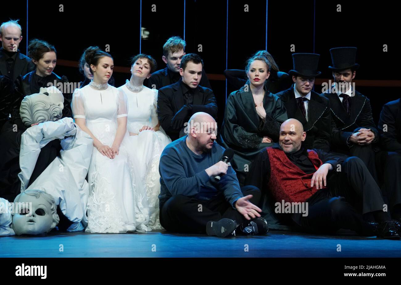 April 19, 2022. - Russia, Moscow. - Moscow Academic Satire Theatre ...