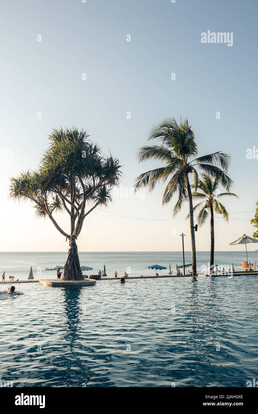 Beach side pool in Phuket, Thailand, Southeast Asia Stock Photo - Alamy