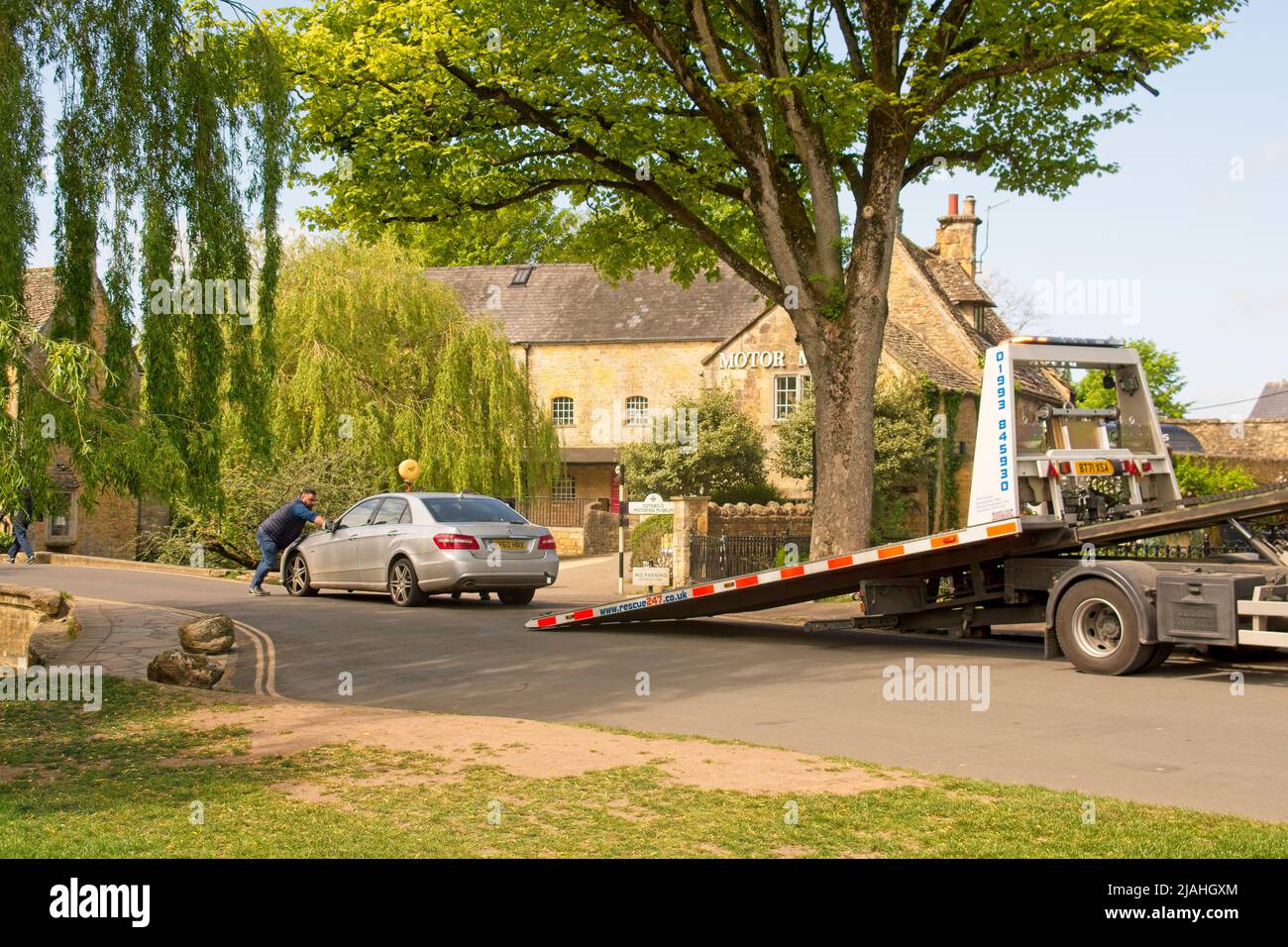 Bourton-On-The-Water, Cotswolds, England UK Roadside Recovery Vehicle ...