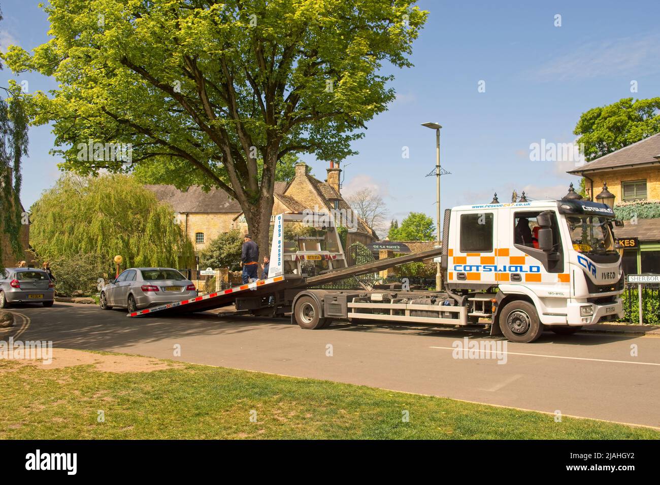Bourton-On-The-Water, Cotswolds, England UK Roadside Recovery Vehicle ...