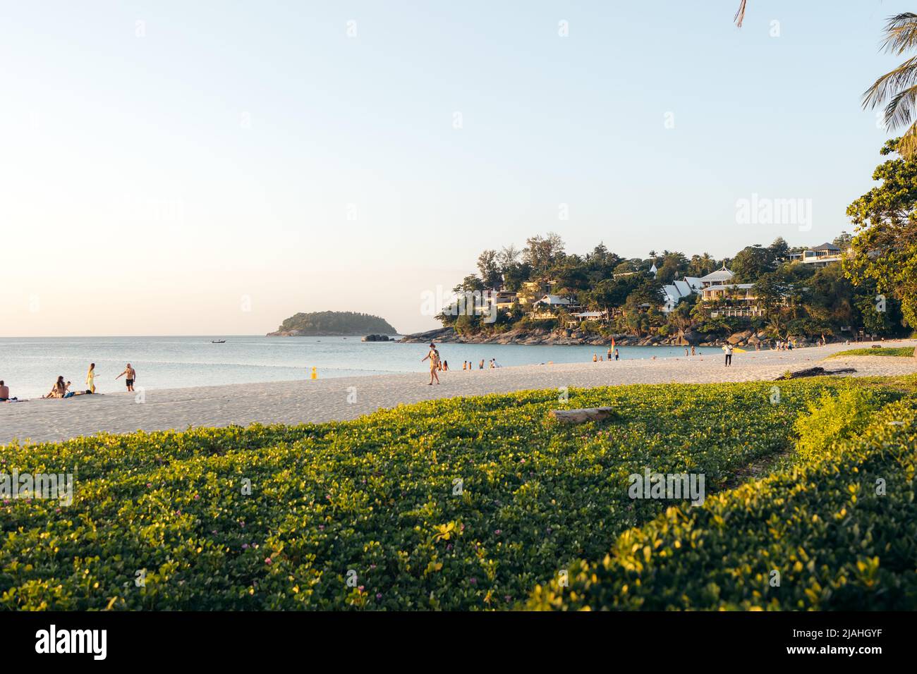 Beach sunset in Phuket, Thailand, Southeast Asia Stock Photo - Alamy