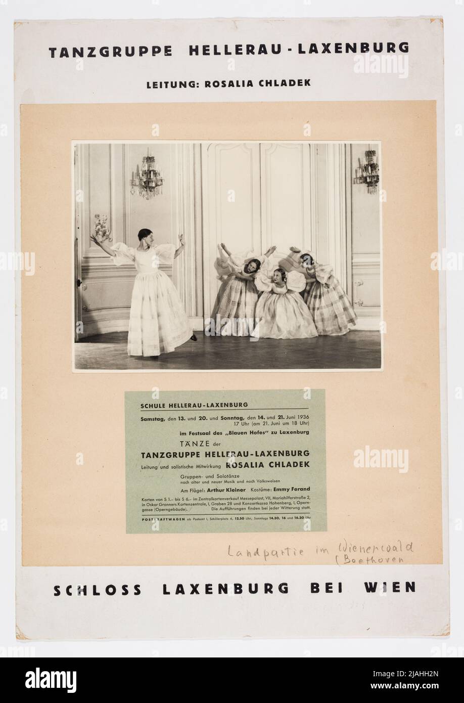 School Hellerau-Laxenburg "Land Party in the Wienerwald". Unknown Stock ...