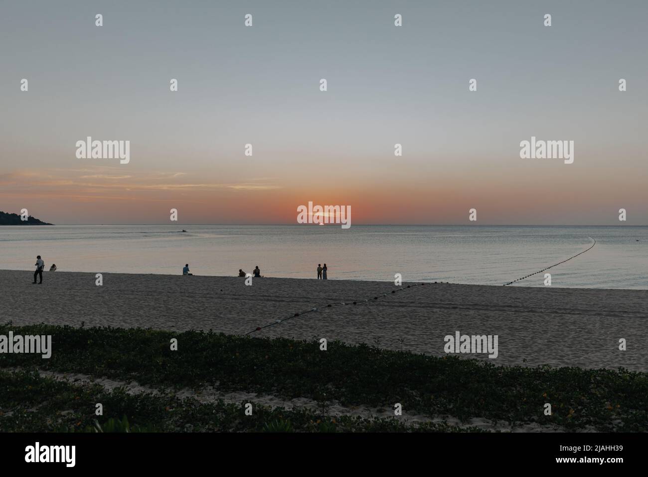 Sunset in a beach in Phuket, Thailand, Southeast Asia Stock Photo - Alamy