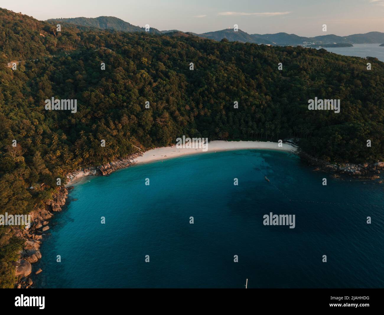 Aerial view of Freedom Beach in Phuket, Thailand, Southeast Asia Stock ...
