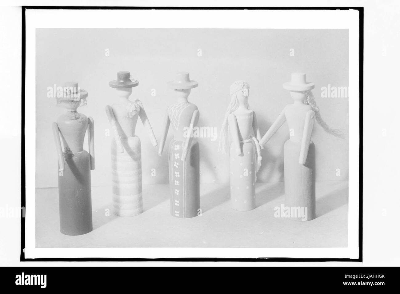 Five wooden plots Stock Photo - Alamy