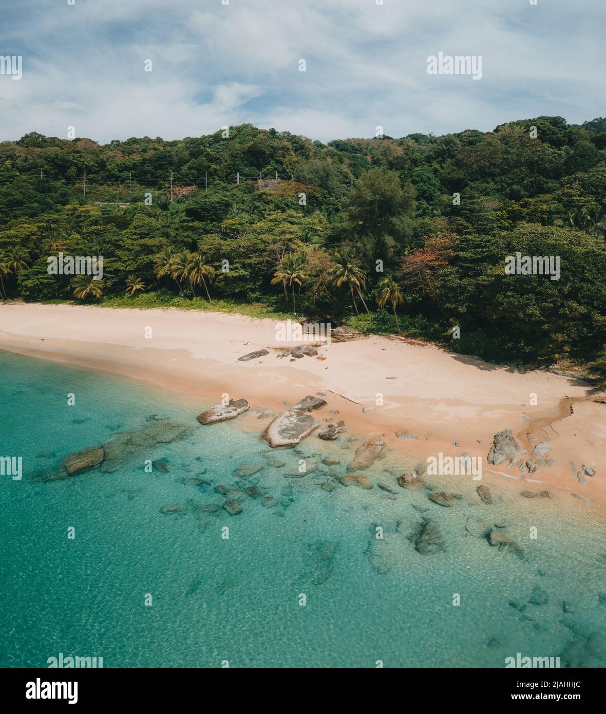 Aerial view of a beach in Phuket, Thailand, Southeast Asia Stock Photo - Alamy