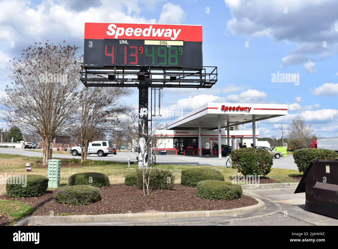 A Gas Station showing the high price of Gas in 2022 in the United ...