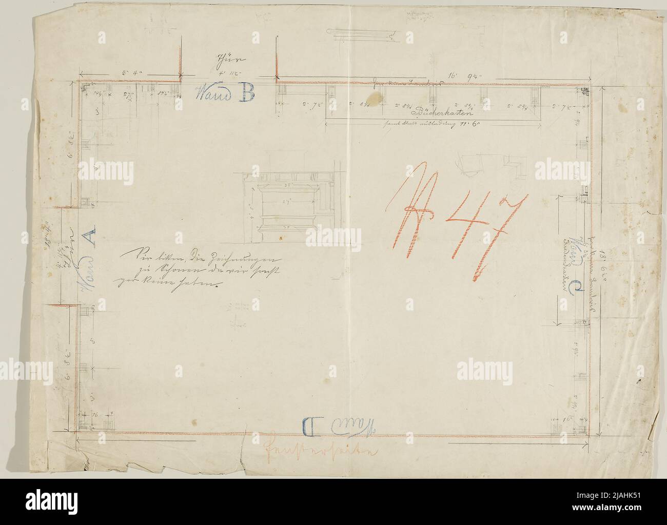 Haus Hollitzer, Vienna 9, Rooseveltplatz 10 - Ferstelgasse 2, room ...
