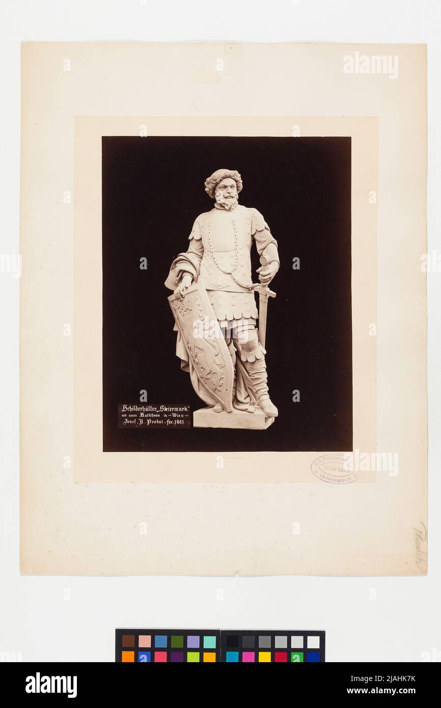 1st, town hall - plastic - coat of arms of Styria - plaster model for a ...