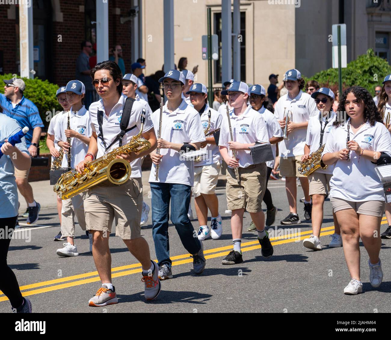 Suffern, NY - USA - May 30, 2022 Suffern High School Marching Band ...