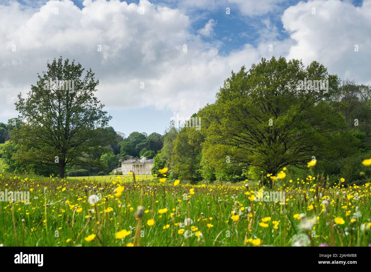 Dinton Park in Wiltshire, England, with Philipps House the distance ...