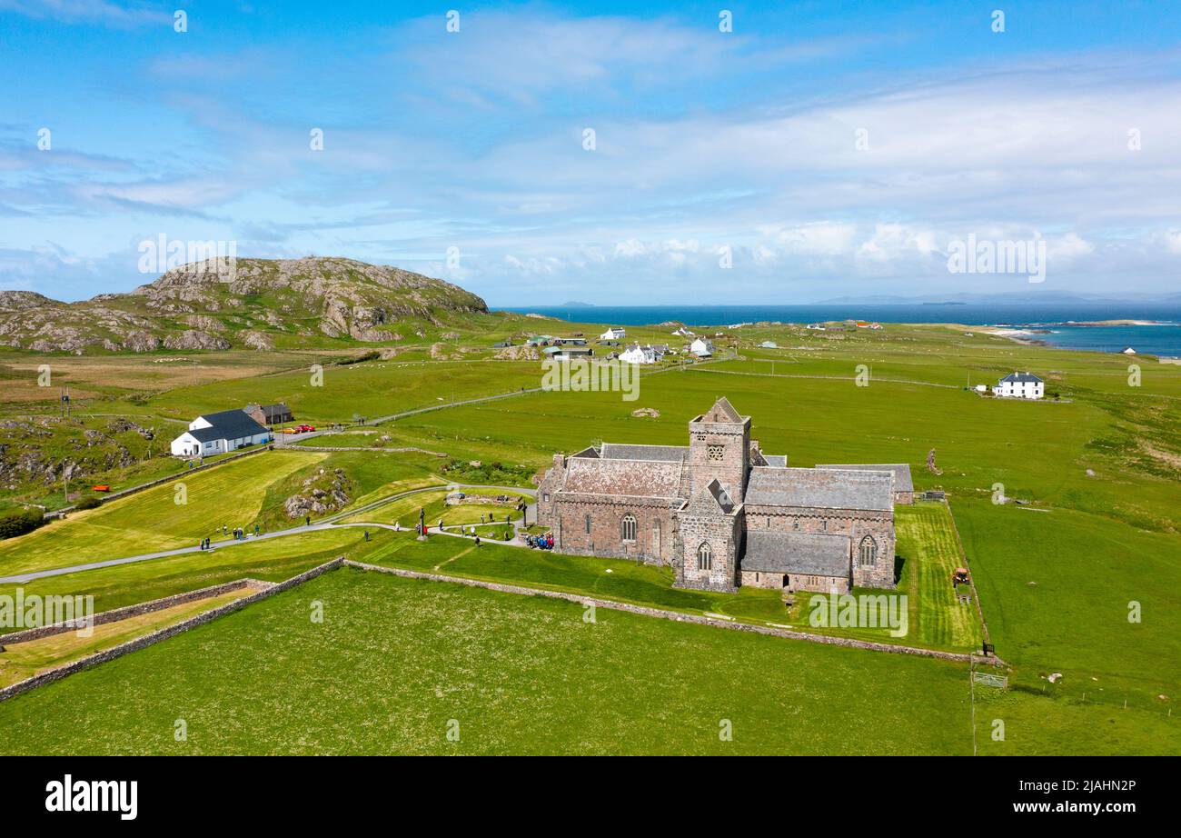 Monastery on the scottish hebridean island of iona hi-res stock ...