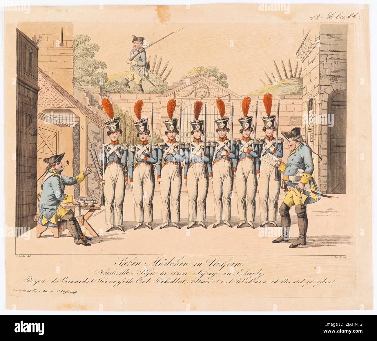 "Seven girls in uniform", by L. Aely (Gallerie Droller and interesting ...