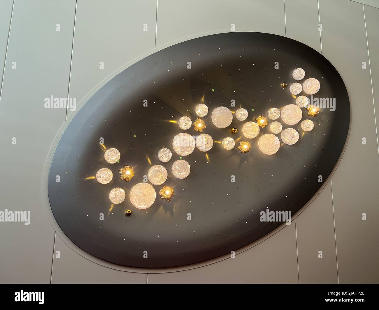 Orlando, FL USA-January 8, 2022: The light fixture in the Owners Suite ...