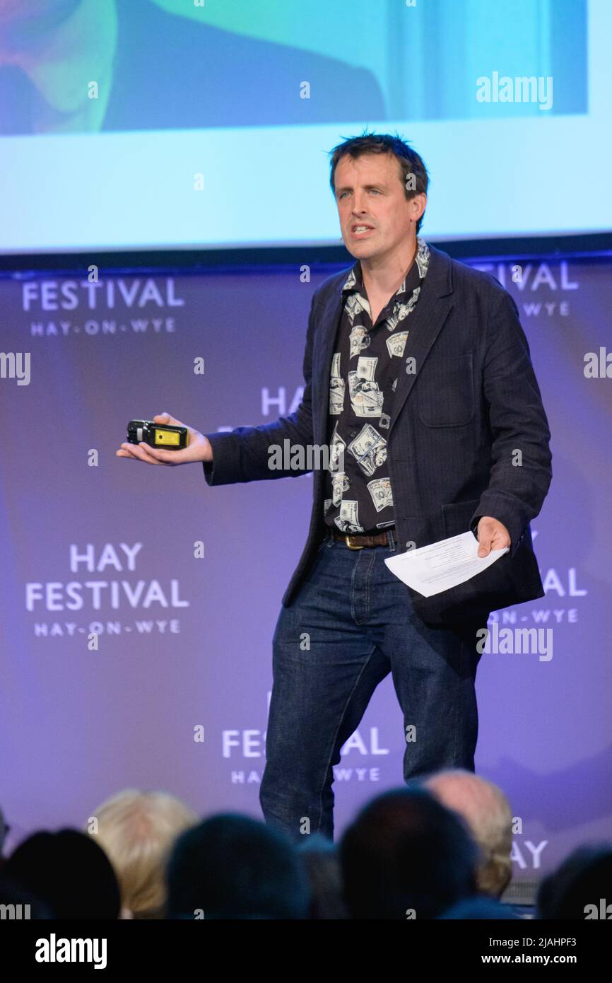Hay-on-Wye, Wales, UK. 30th May, 2022. Oliver Bullough at Hay Festival ...