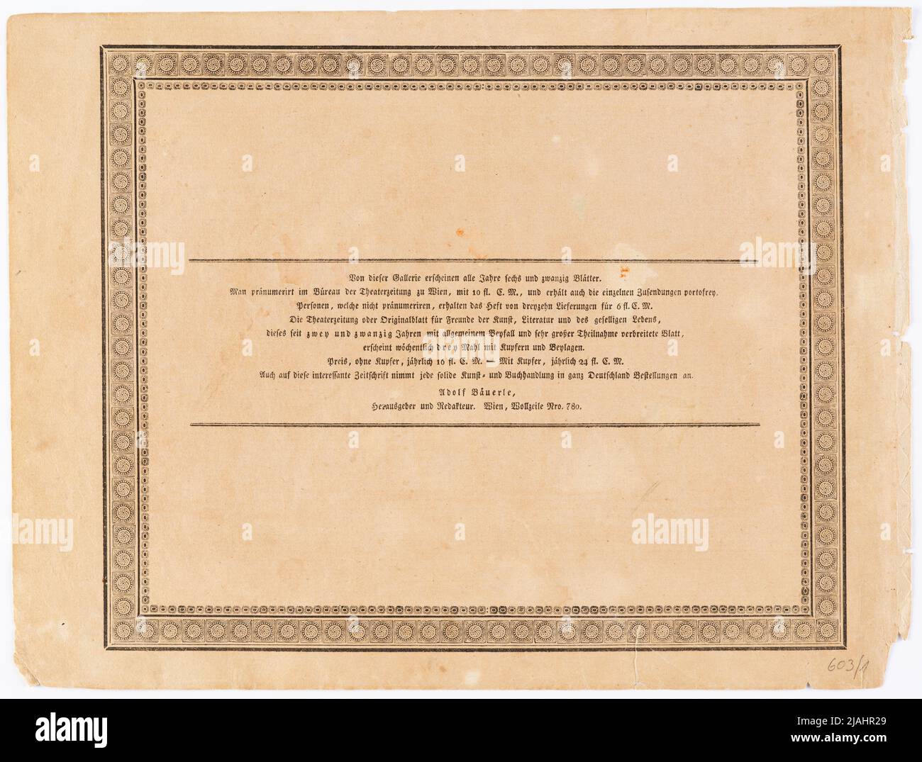 Gallerie Droller and interesting scenes of the Viennese stages, 3rd ...