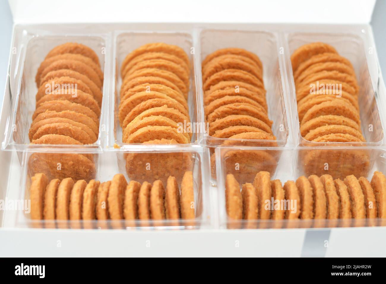 Racks of traditional Arabic cookies for celebration of Islamic holidays ...