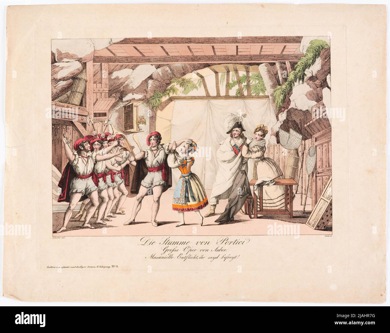 "The silent from Portici". Great opera of Auber (Gallerie Droller ...