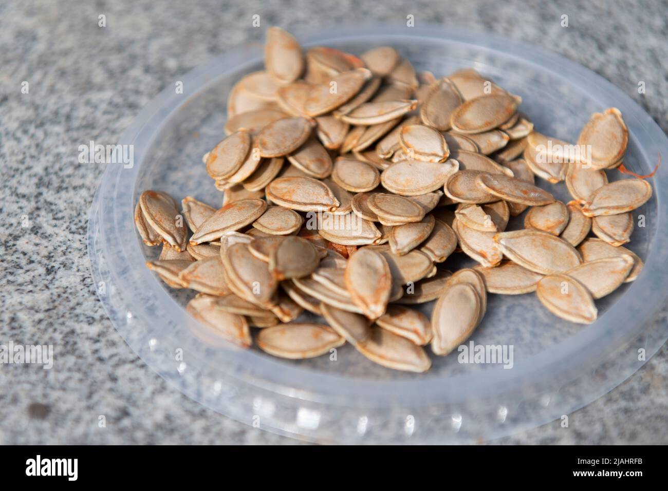 background of isolated peeled pumpkin seed kernels Stock Photo - Alamy