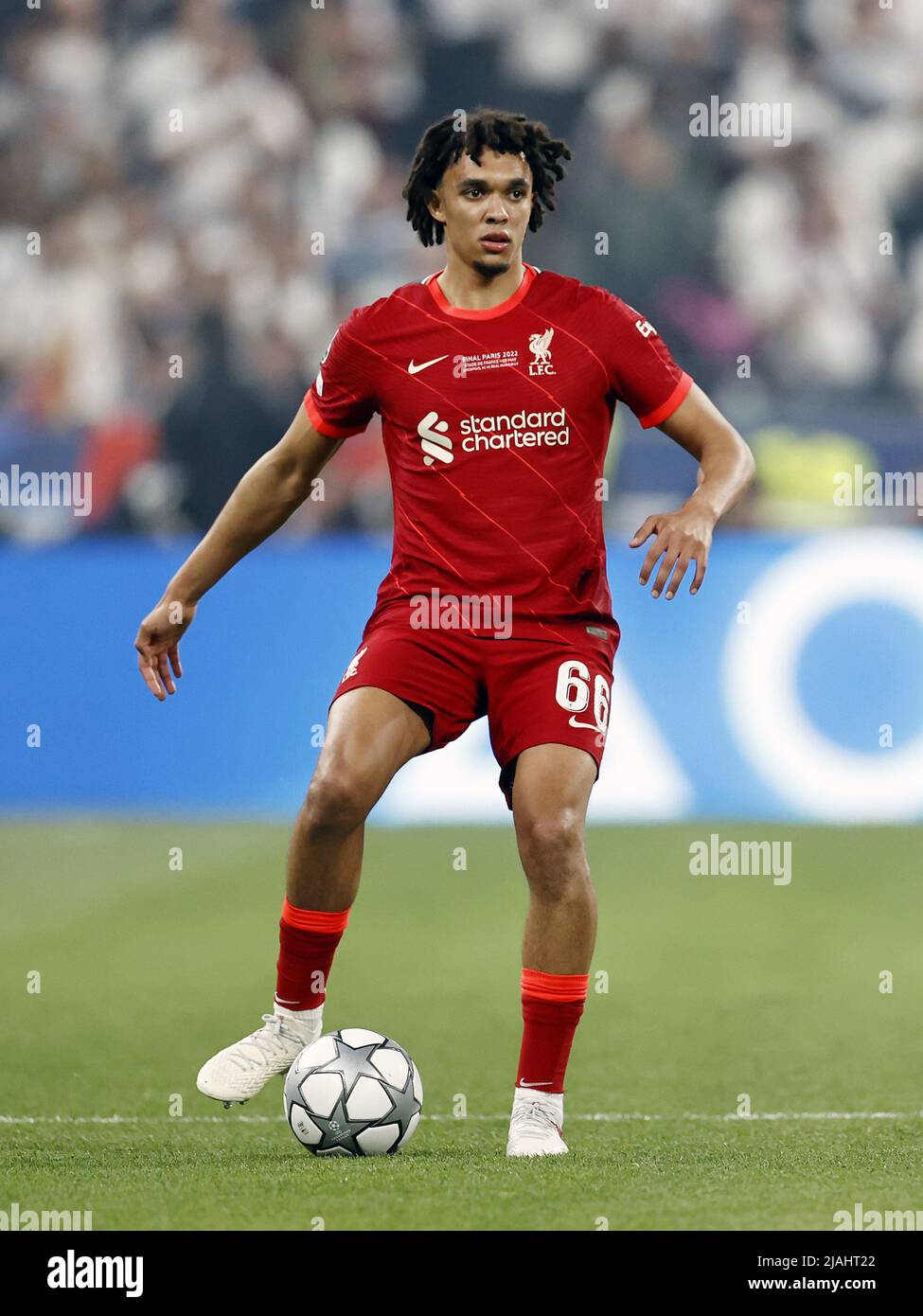 PARIS - Trent Alexander-Arnold of Liverpool FC during the UEFA ...