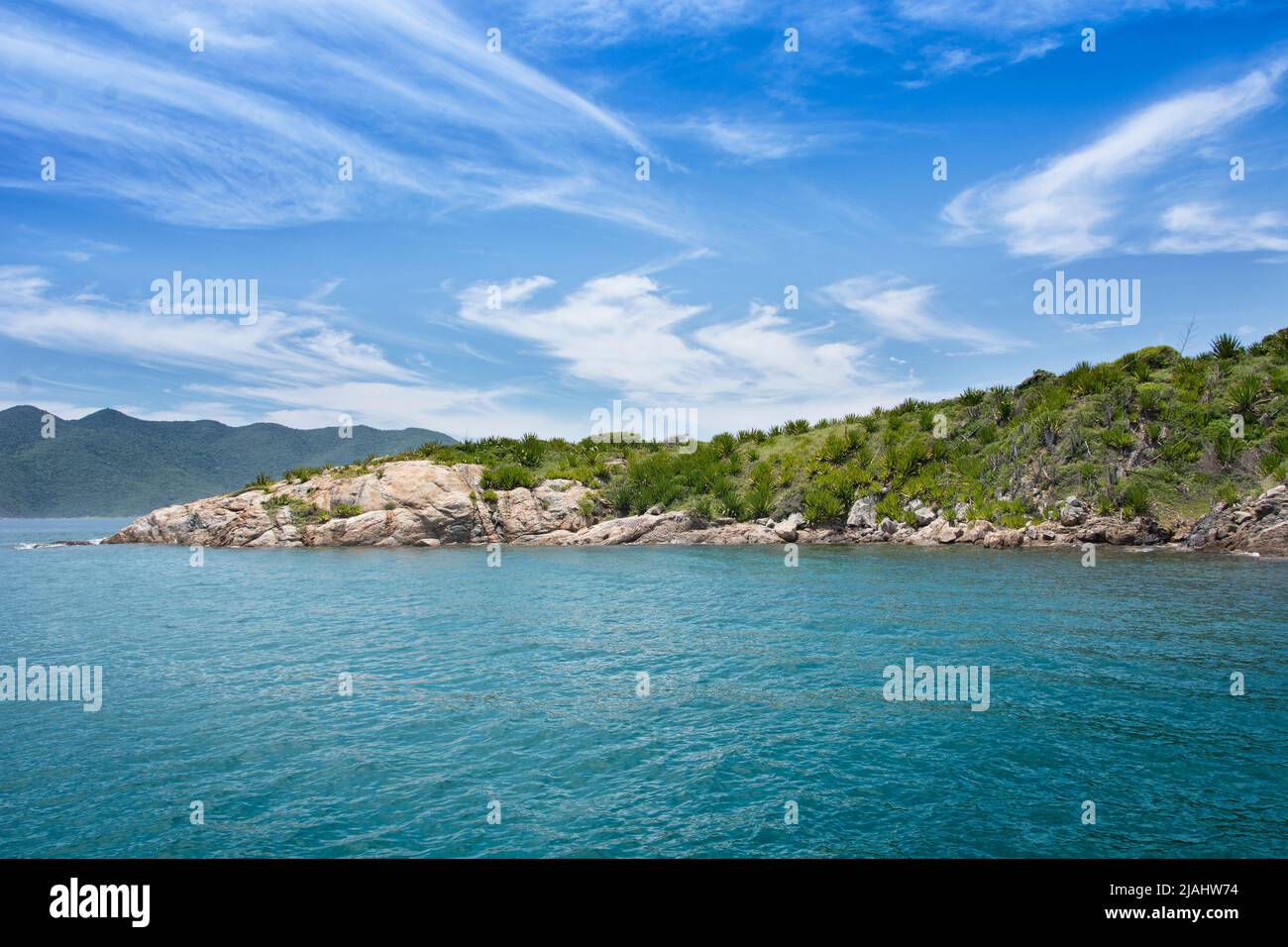 A beautiful beach scenery captured in "Arraial do Cabo" located in ...