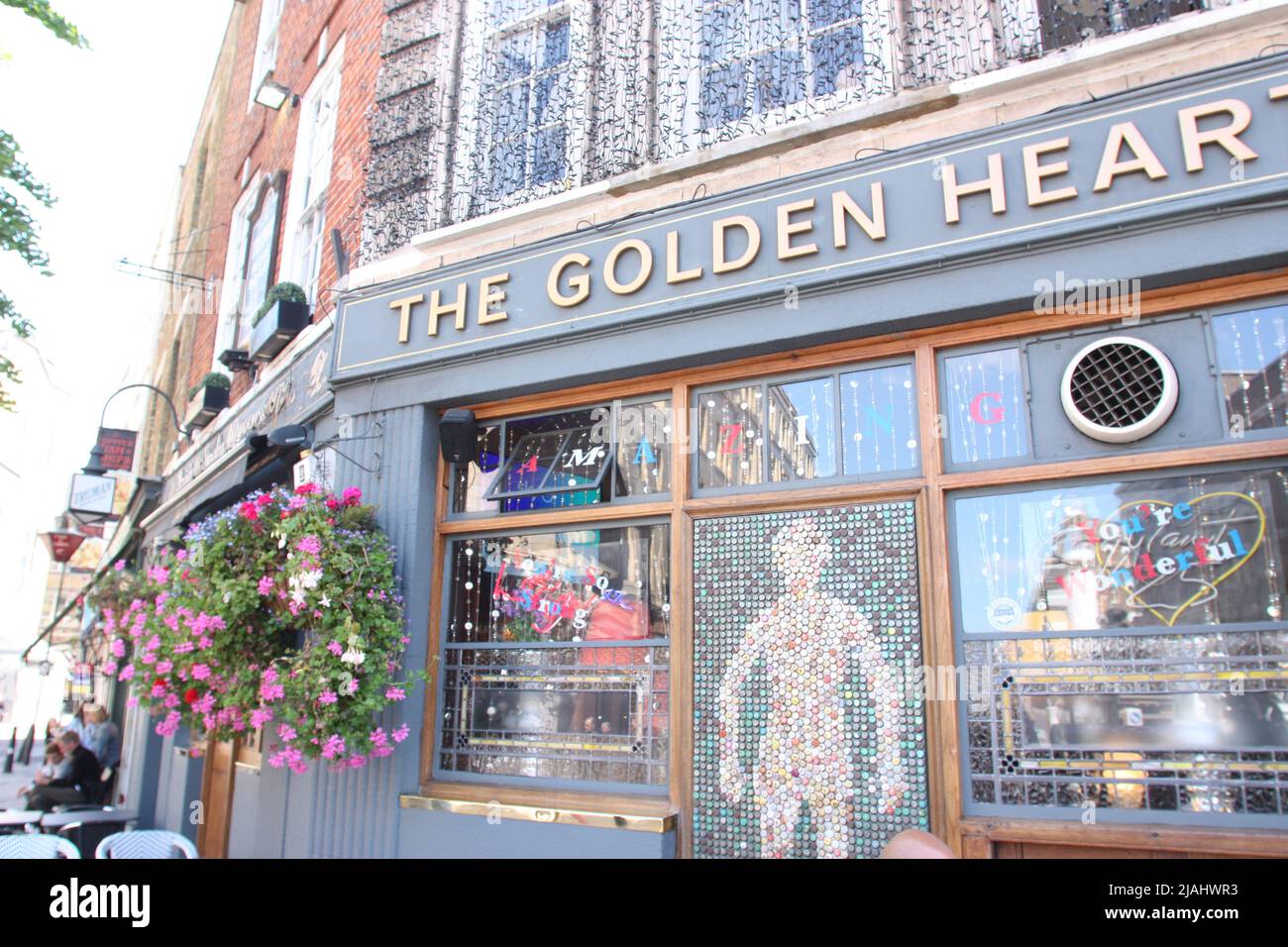 The Golden Heart Pub, East London Stock Photo - Alamy
