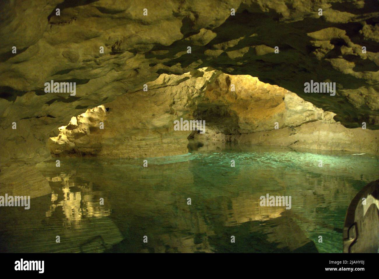 Underground water cave Stock Photo - Alamy