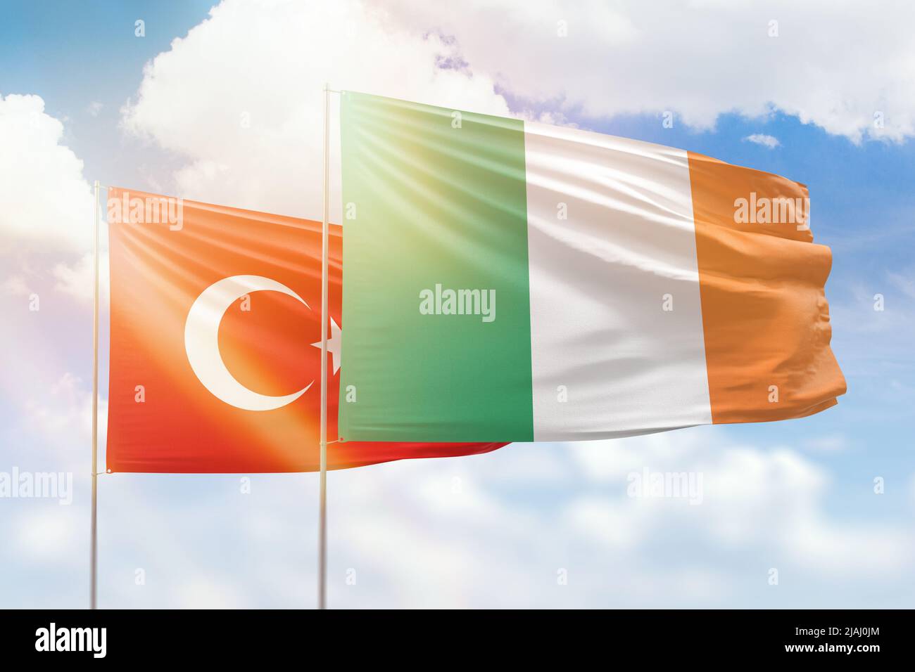 Turkey ireland flags hi-res stock photography and images - Alamy