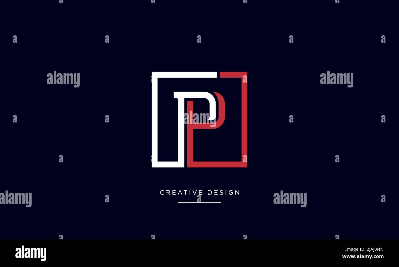 Alphabet Letters PP or P Abstract Icon Logo Monogram Stock Vector Image ...