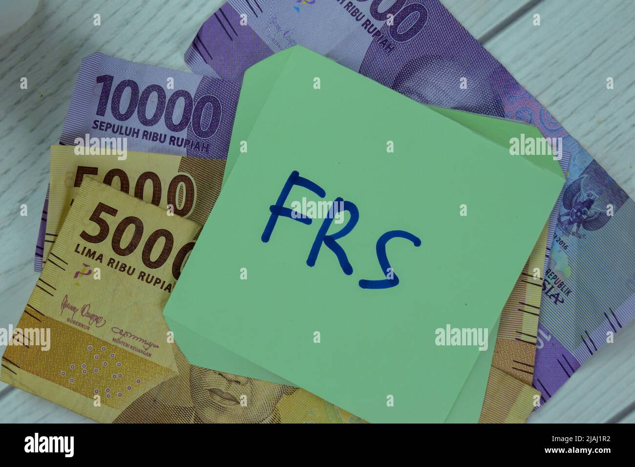 Concept of FRS - Federal Reserve System with Indonesian Currency write ...