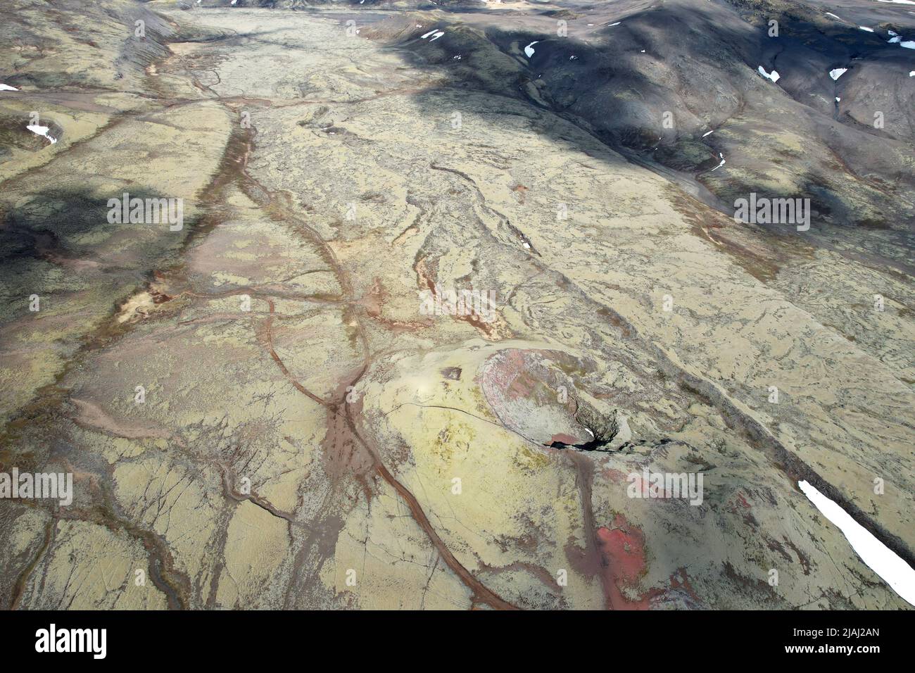 Sydri Eldborg Crater, Eldborgarhraun lavafield, Hellisheidi Highland ...