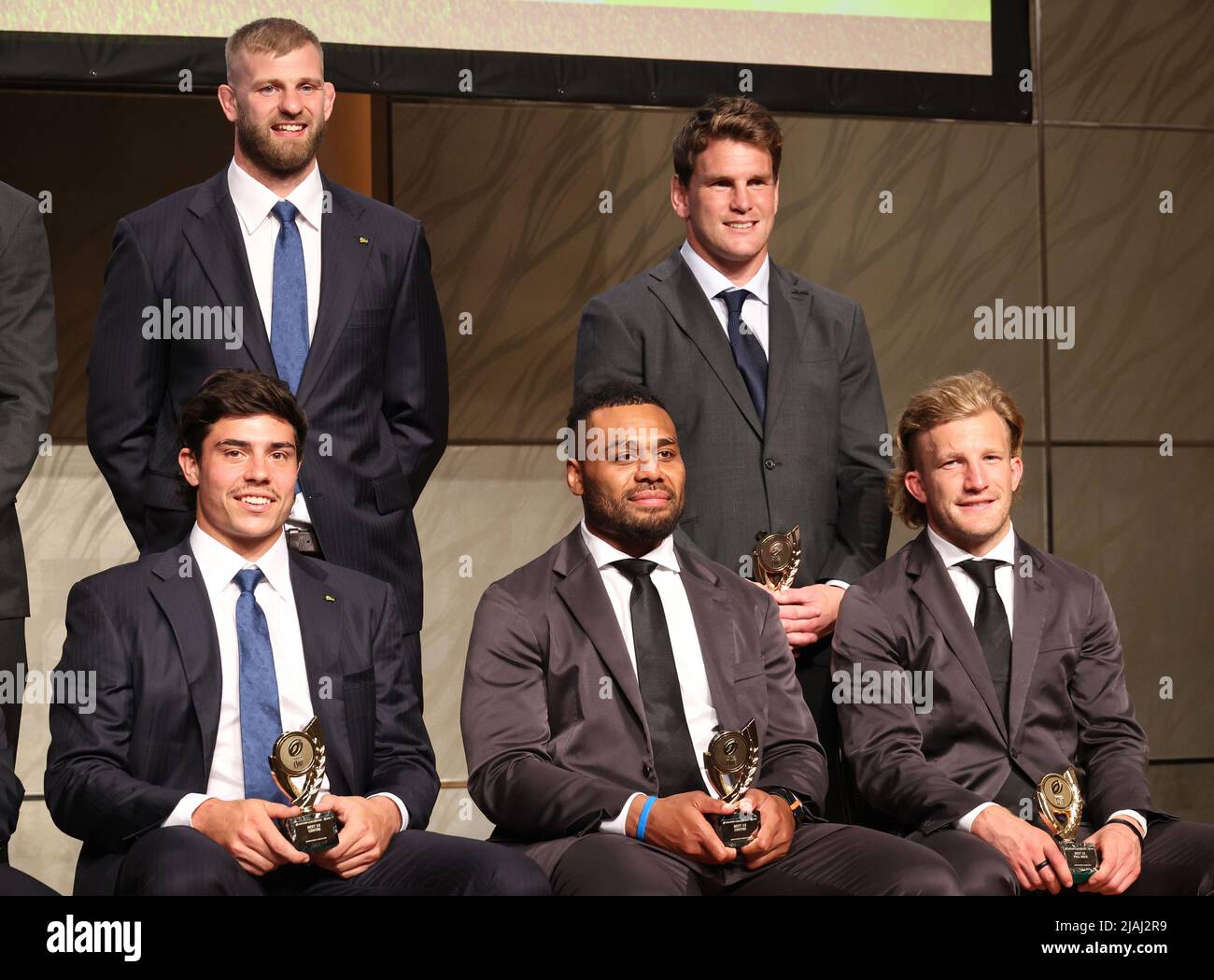 Tokyo, Japan. 30th May, 2022. The Best 15 players of Japan Rugby League ...