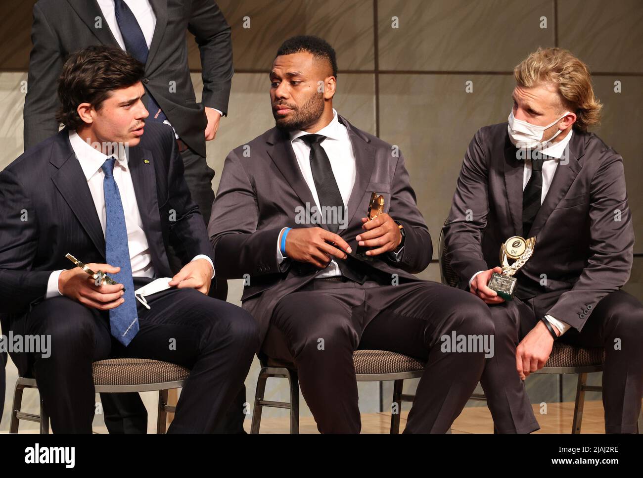 Tokyo, Japan. 30th May, 2022. The Best 15 players of Japan Rugby League ...