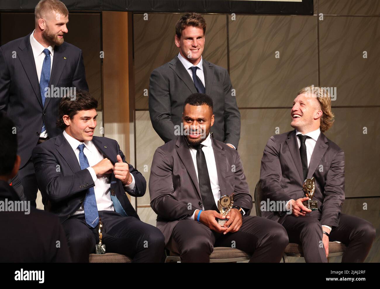 Tokyo, Japan. 30th May, 2022. The Best 15 players of Japan Rugby League ...