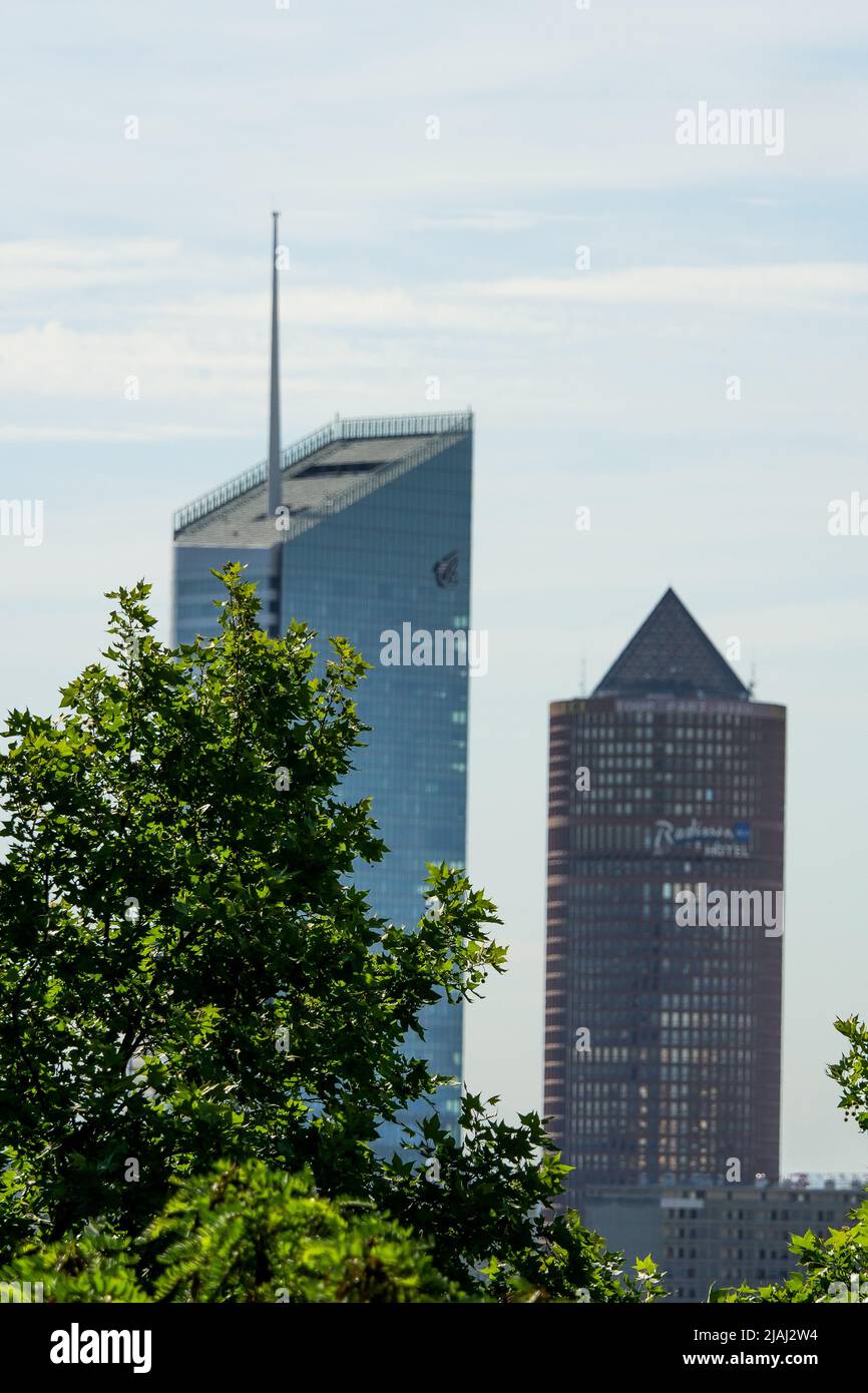 Croix-Rousse district, Lyon, Rhone-Alps Auvergne region, Central ...