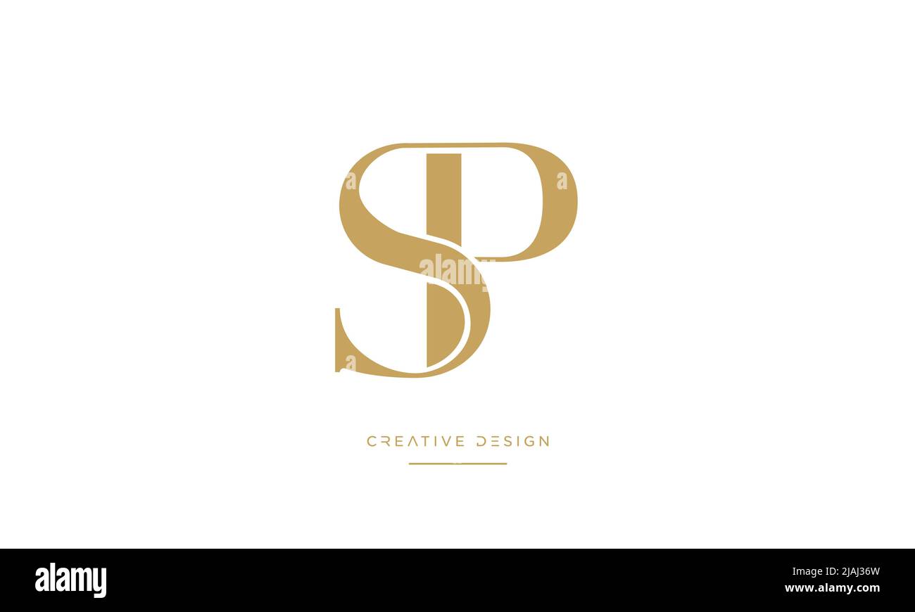 Alphabet Letters PS, SP, P or S Abstract Icon Logo Monogram Stock ...