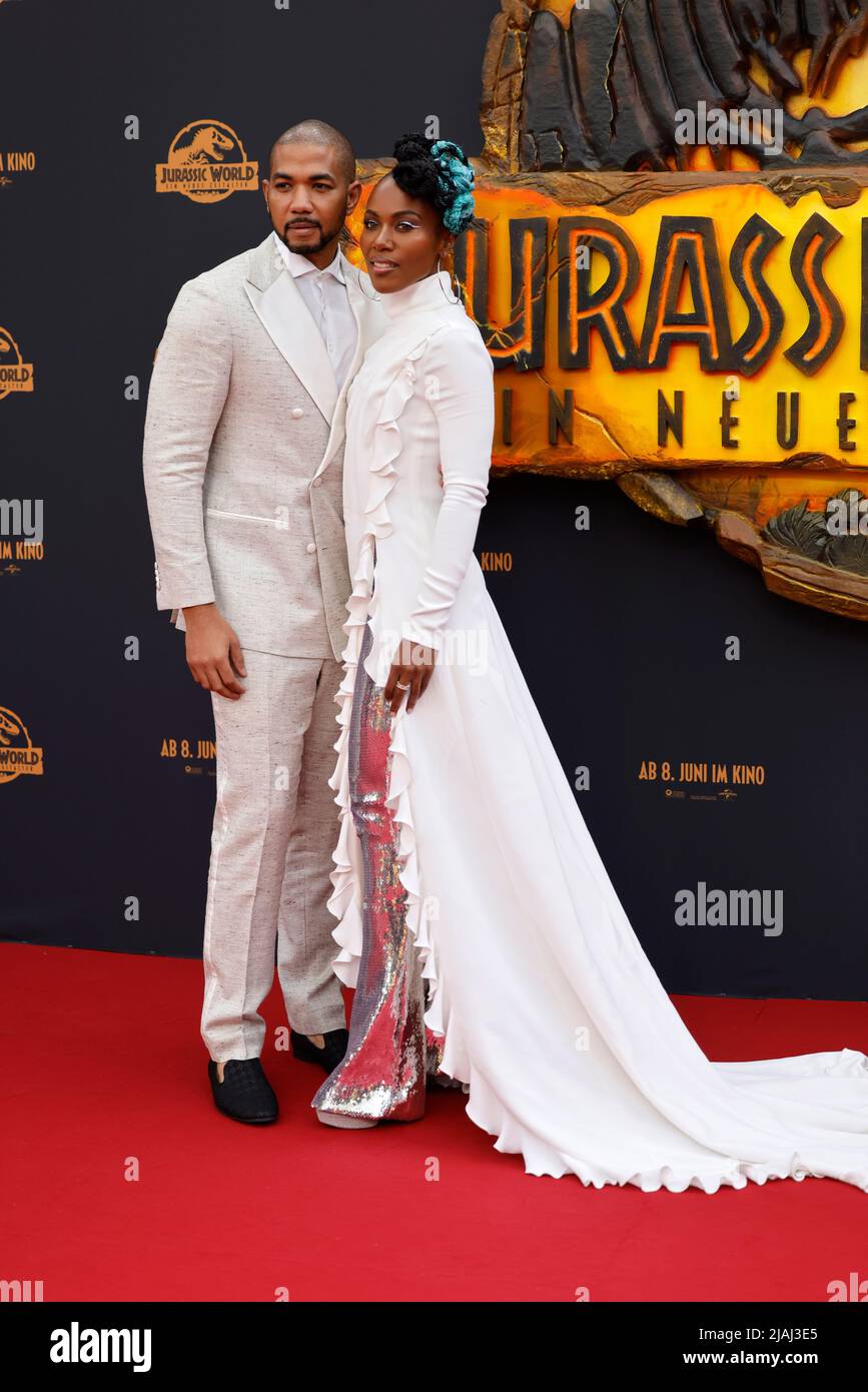 Cologne, Germany. 30th May, 2022. Actress DeWanda Wise and her husband ...