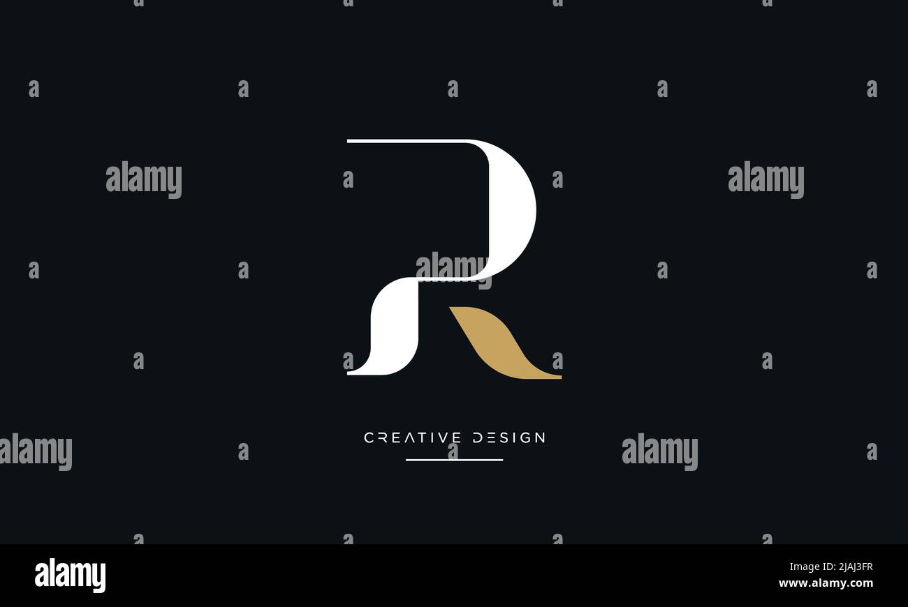 Alphabet Letters PR, RP, P or R Abstract Logo Icon Monogram Stock ...