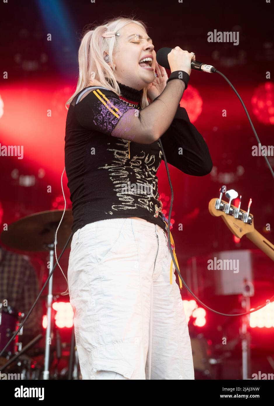 Lauran Hibberd at the Teddy Rocks 2022 festival Charisworth Farm ...